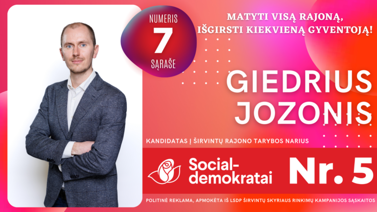 G. Jozonis: už draugiškesnį Širvintų rajoną ne tik miesto, bet ir rajono gyventojams - Krašto žinios