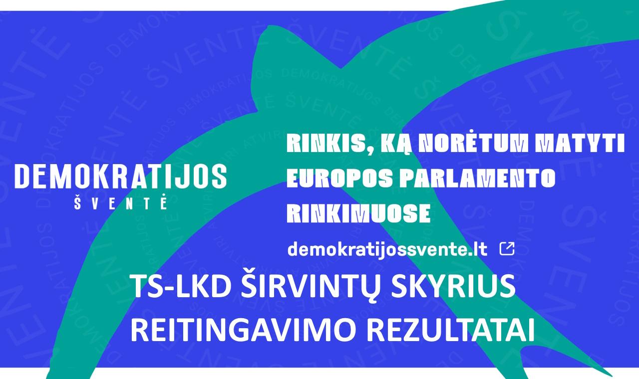 TS-LKD Širvintų skyrius. Reitingavimo rezultatai - Krašto žinios