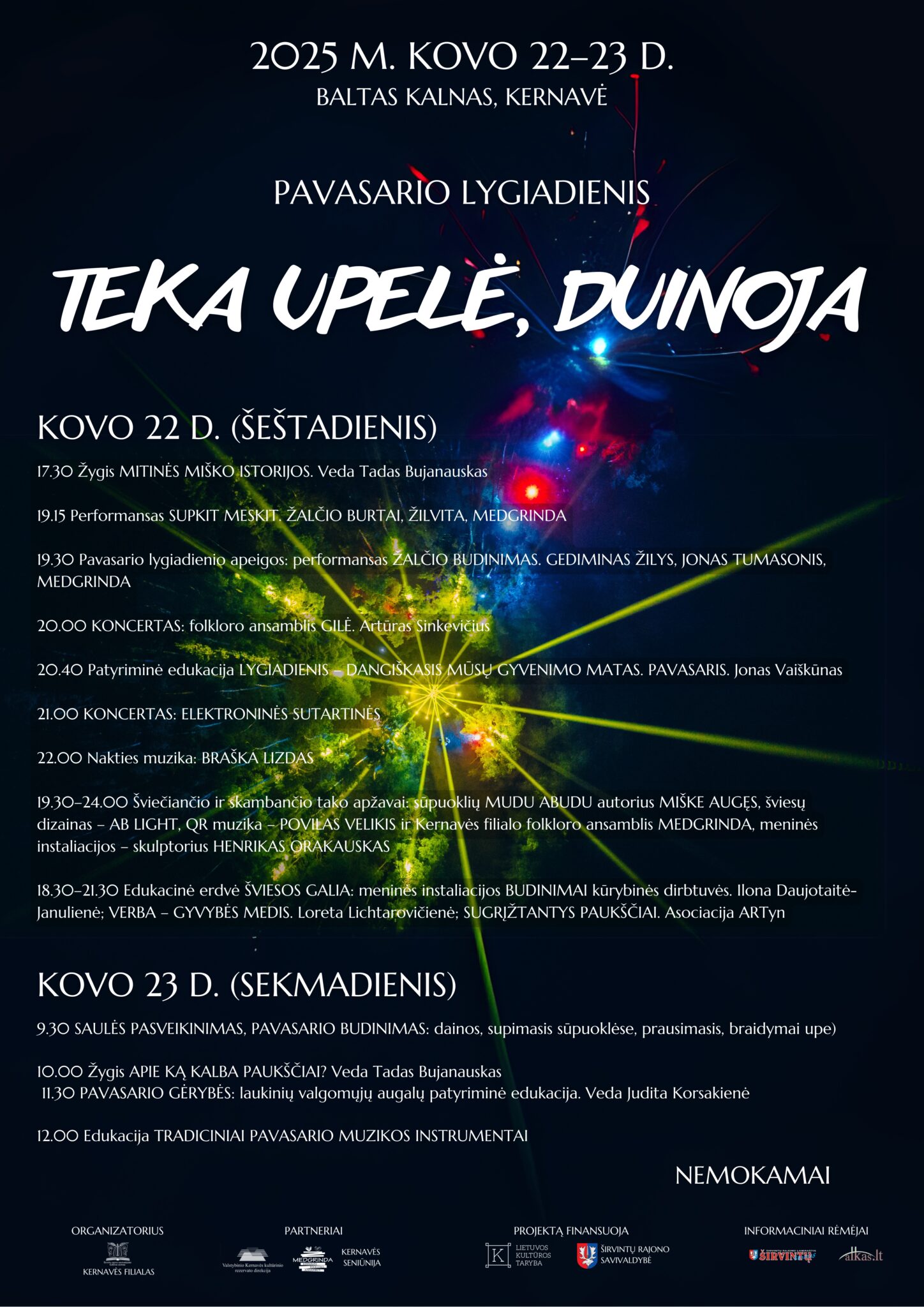 PAVASARIO LYIADIENIO ŠVENTĖ „TEKA UPELĖ, DUINOJA“ KERNAVĖJE 2025 03 22 ...